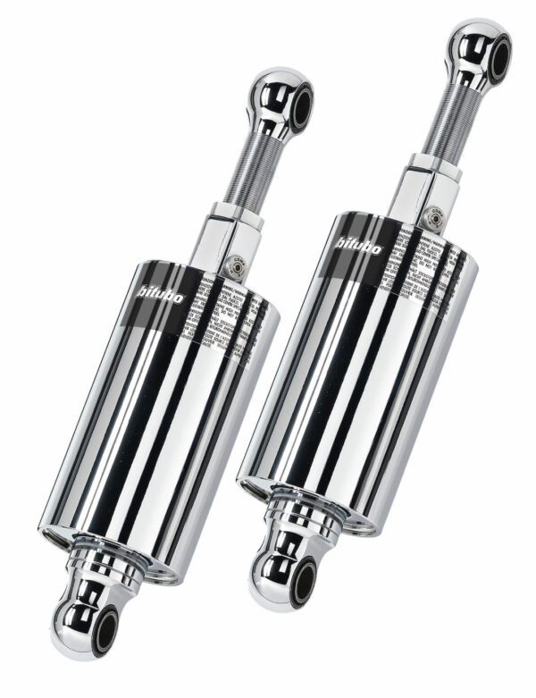 HMG12 - Rear Twin Shocks - Black Spring [Adjustable: Preload ...