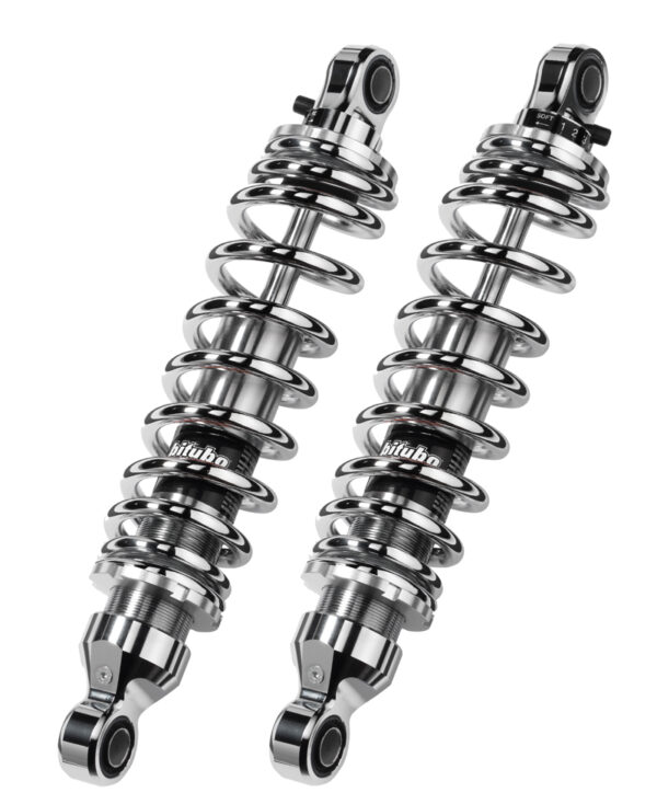 WME03 - Rear Twin Shocks - Chrome Spring [Shock Length: 306 mm / 12 ...