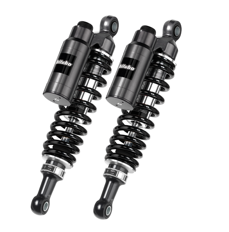 WMT02 - Rear Twin Shocks - Black Spring - Bitubo Australia