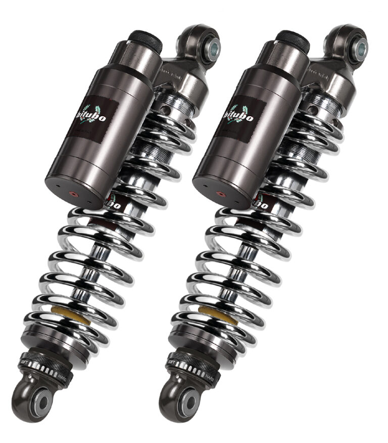 WMT03 - Rear Twin Shocks - Chrome Spring [Shock Length: 281 mm / 11 ...