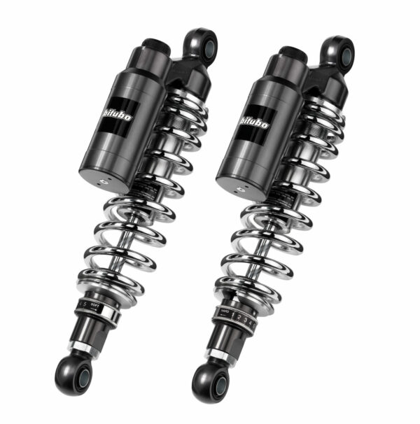 WMT13 - Rear Twin Shocks - Chrome Spring [Shock Length: 331 mm / 13 ...