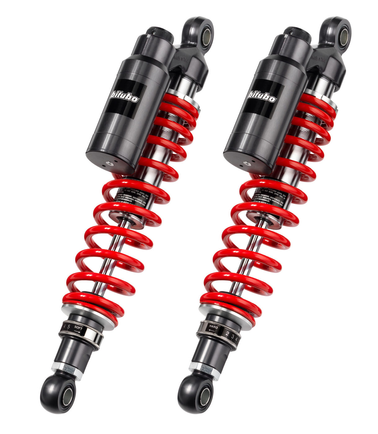 WMT71 - Rear Twin Shocks - Red Spring - Bitubo Australia